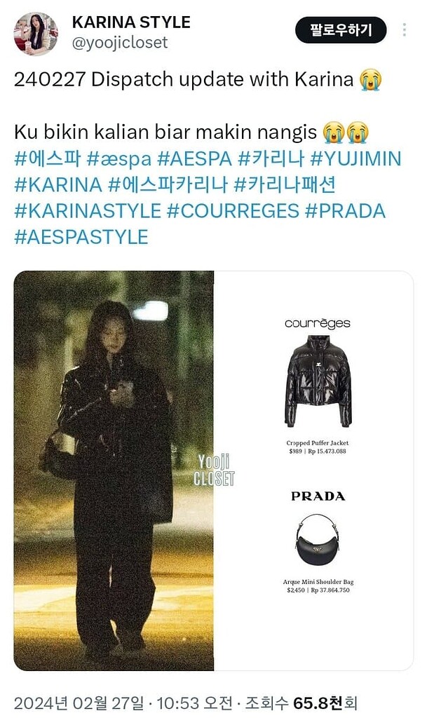 当前Karina穿搭账户状态 - 最新爆料 - kpann